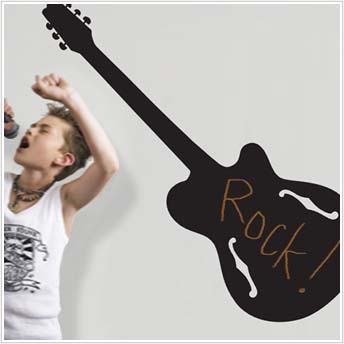 Instant Wall Decor - Rock Star Chalkboard Wall Decal